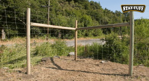 Steps to brace a fence corner post - Stay Tuff Fence