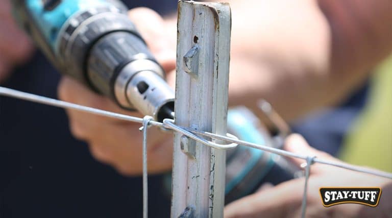 How To Install T Post Clips - Stay Tuff Fence